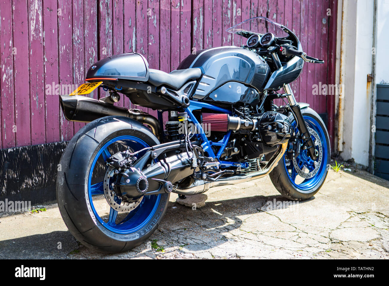 BMW R nine T Racer Custom Stock Photo - Alamy
