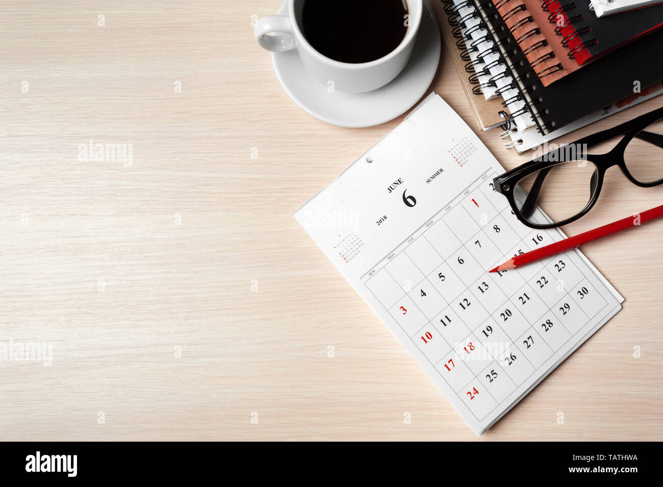 work space. calendar Stock Photo - Alamy
