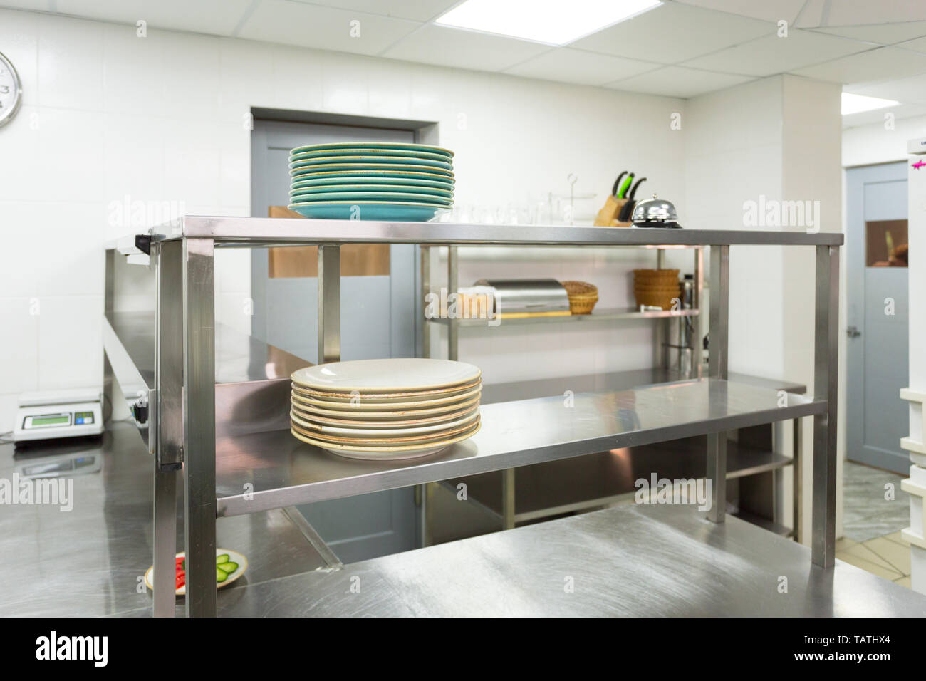 Modern kitchen equipment in a restaurant Stock Photo - Alamy