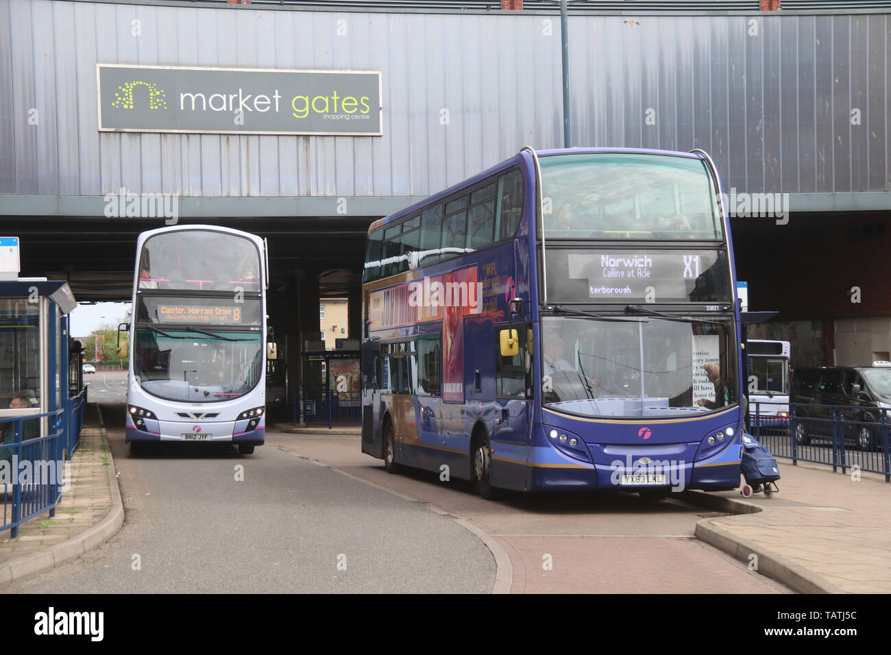 AN ADL ALEXANDER DENNIS ENVIRO 400 DOUBLE DECK BUS WITH FIRST EASTERN ...