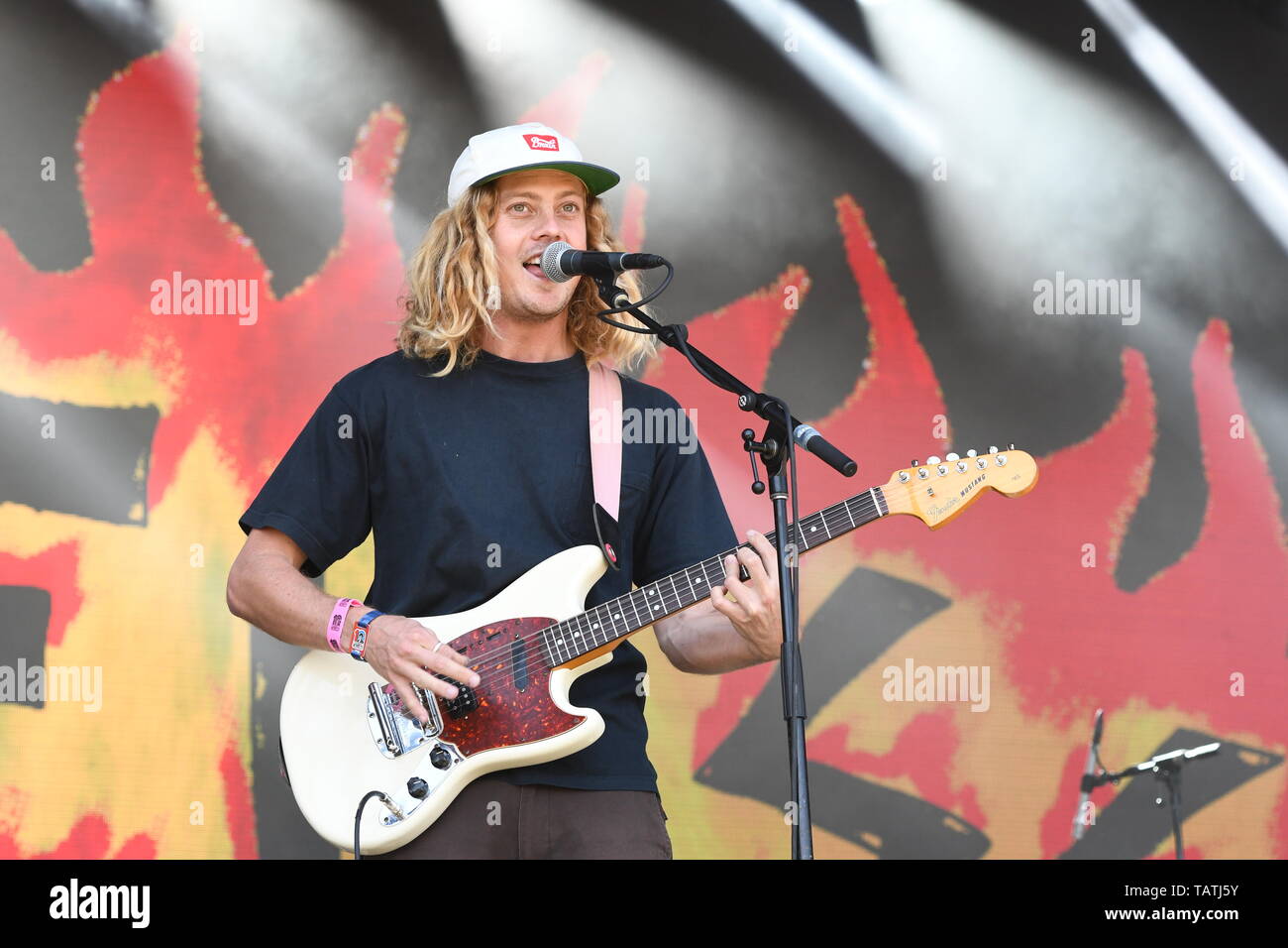 Singer, songwriter and guitarist Ben Reed is shown performing on stage ...