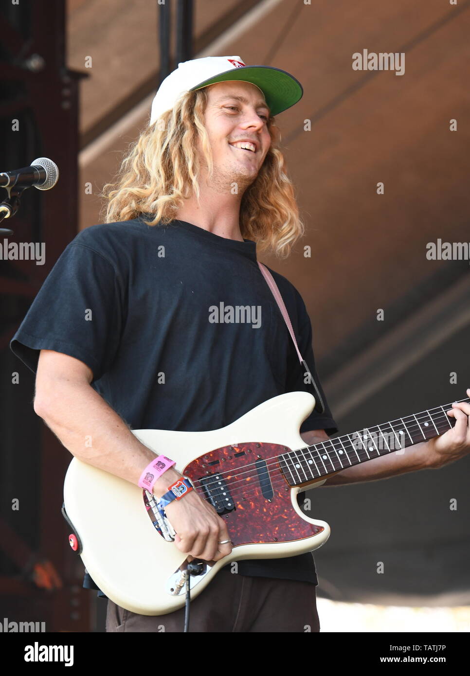 Singer, songwriter and guitarist Ben Reed is shown performing on stage ...