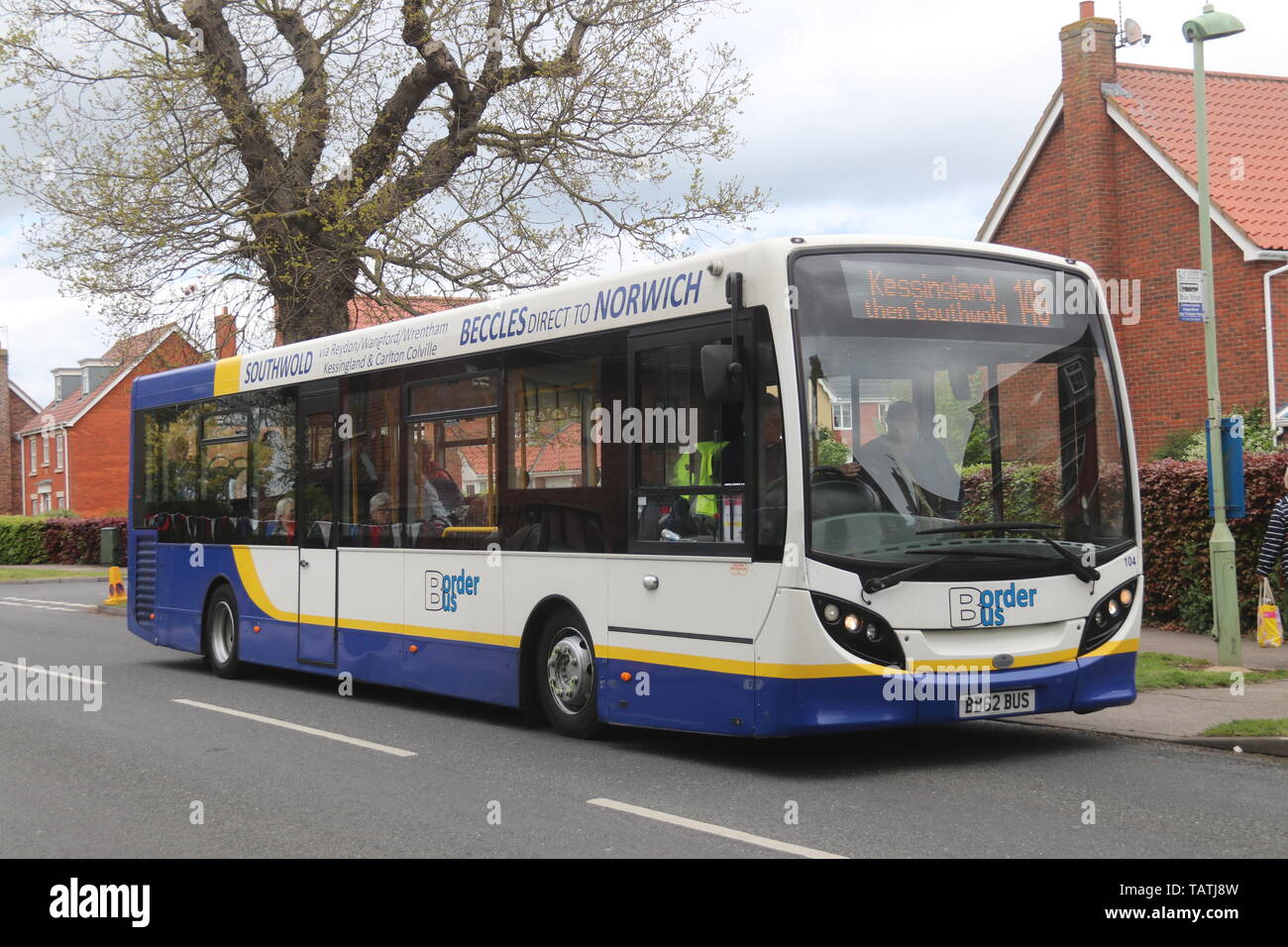 BORDER BUS BECCLES NORWICH SUFFOLK NORFOLK Stock Photo - Alamy