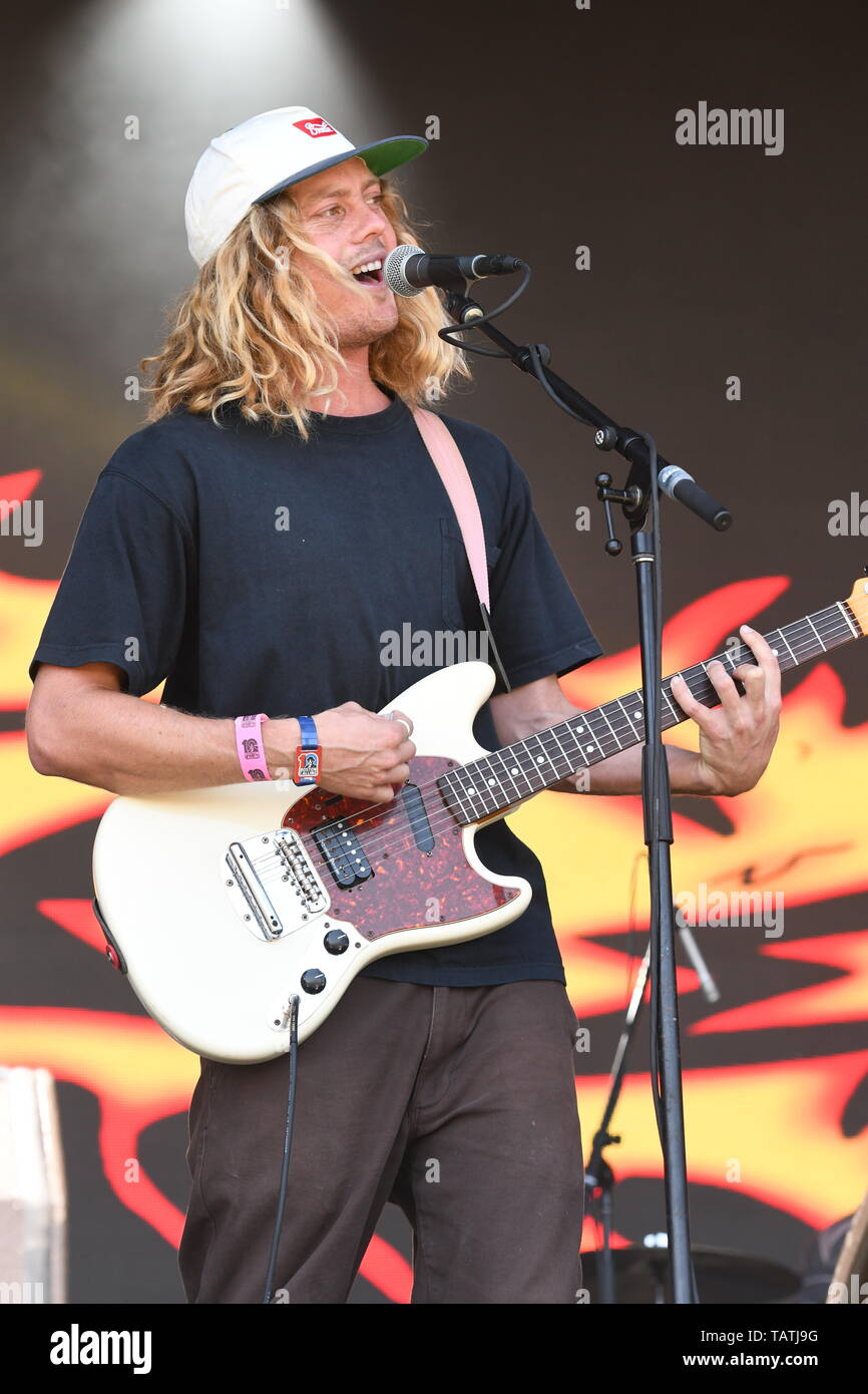 Singer, songwriter and guitarist Ben Reed is shown performing on stage ...