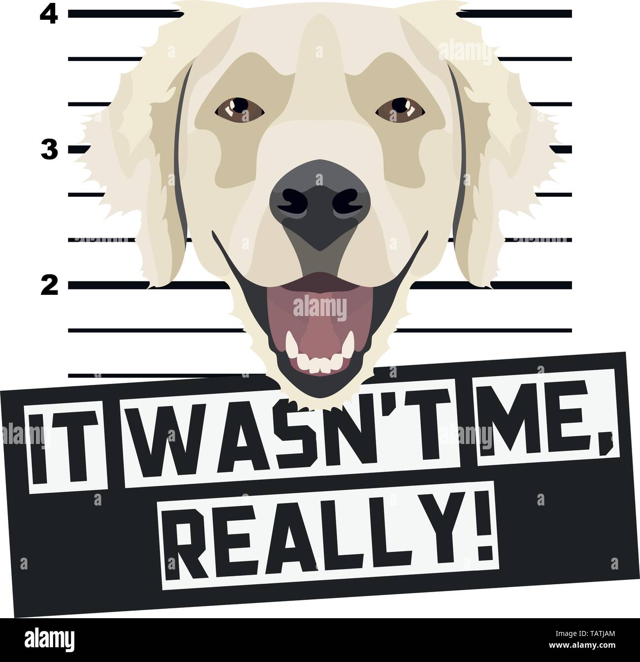 Guilty retriever Stock Vector Images - Alamy