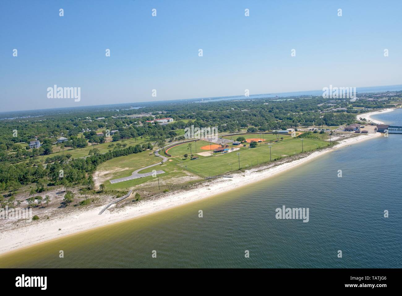 An Aerial View of Naval Station Pensacola, Florida USA Stock Photo - Alamy