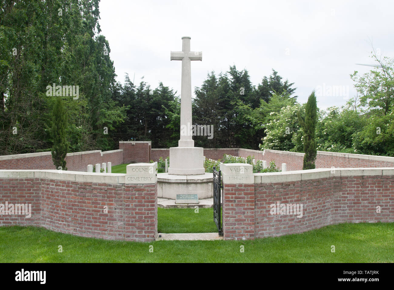 cemetery graveyard Ypres Ieper Belgium Stock Photo - Alamy