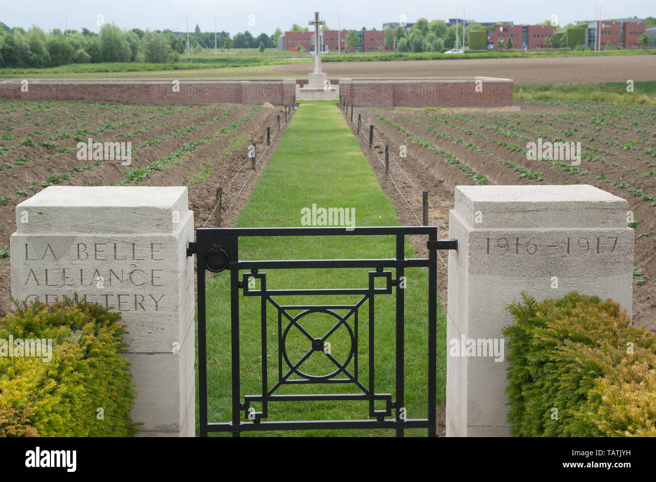 cemetery graveyard Ypres Ieper Belgium Stock Photo - Alamy
