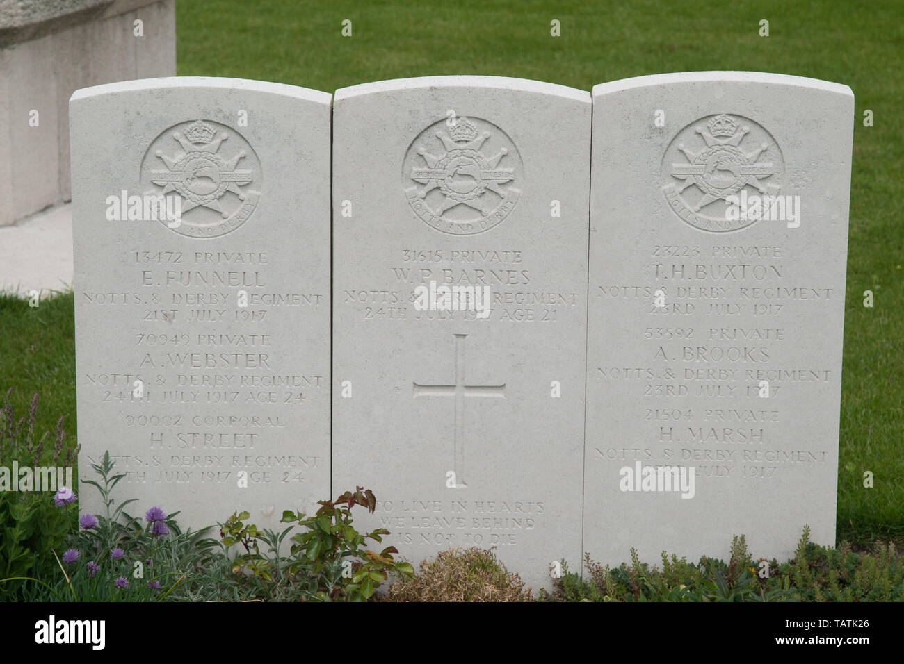 cemetery graveyard Ypres Ieper Belgium Stock Photo - Alamy