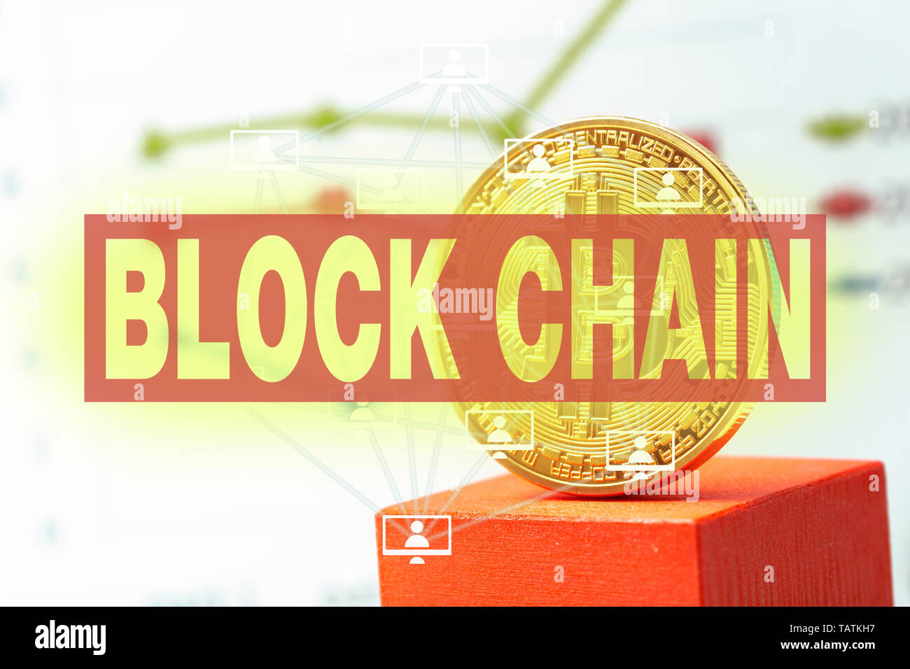 bitcoin crypto currency diagram Stock Photo - Alamy