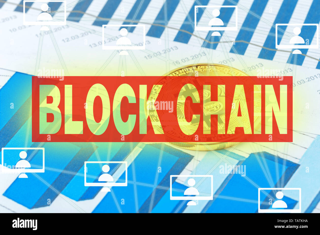 bitcoin crypto currency diagram Stock Photo - Alamy