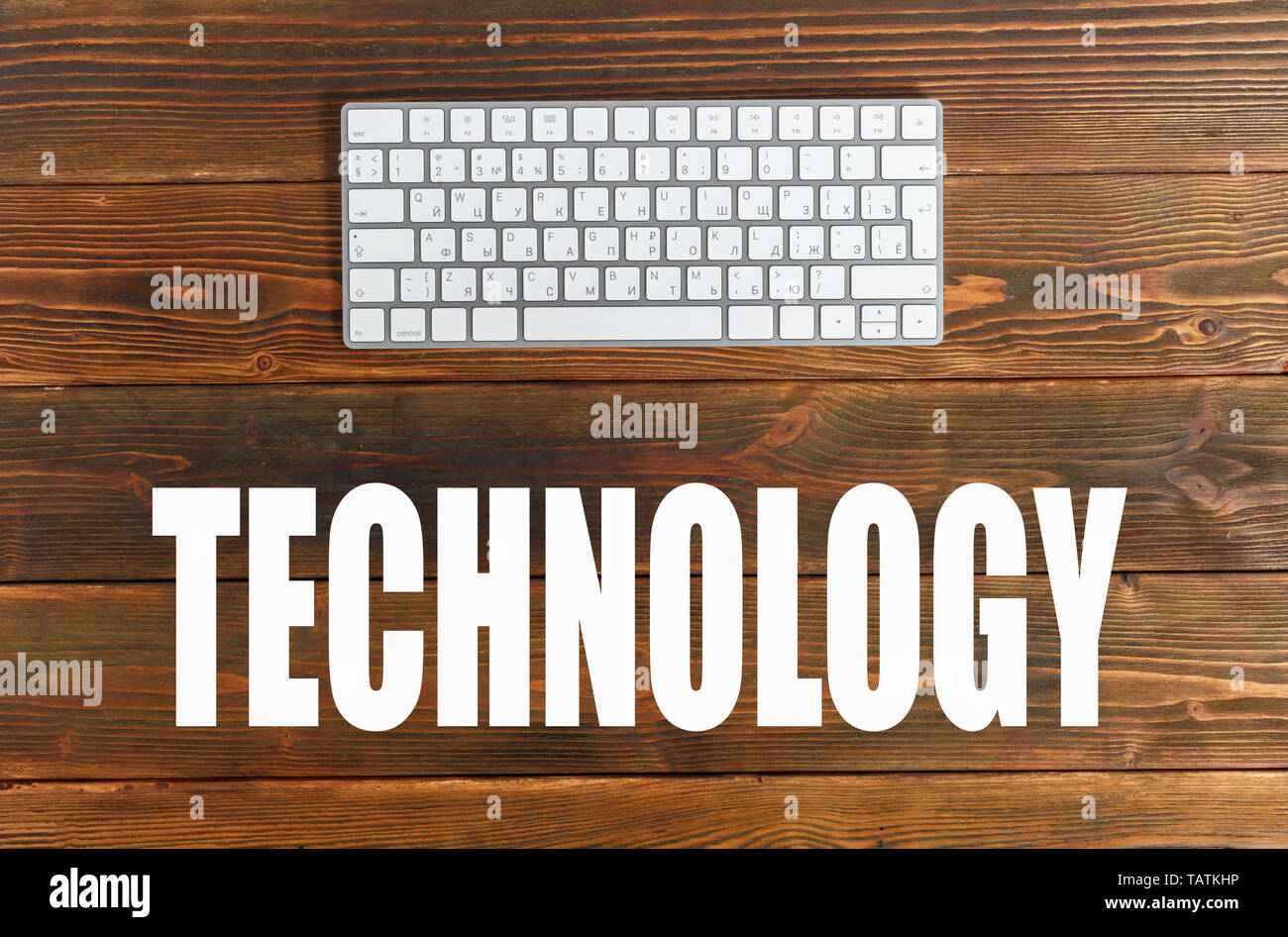 Keyboard from above Stock Photo - Alamy