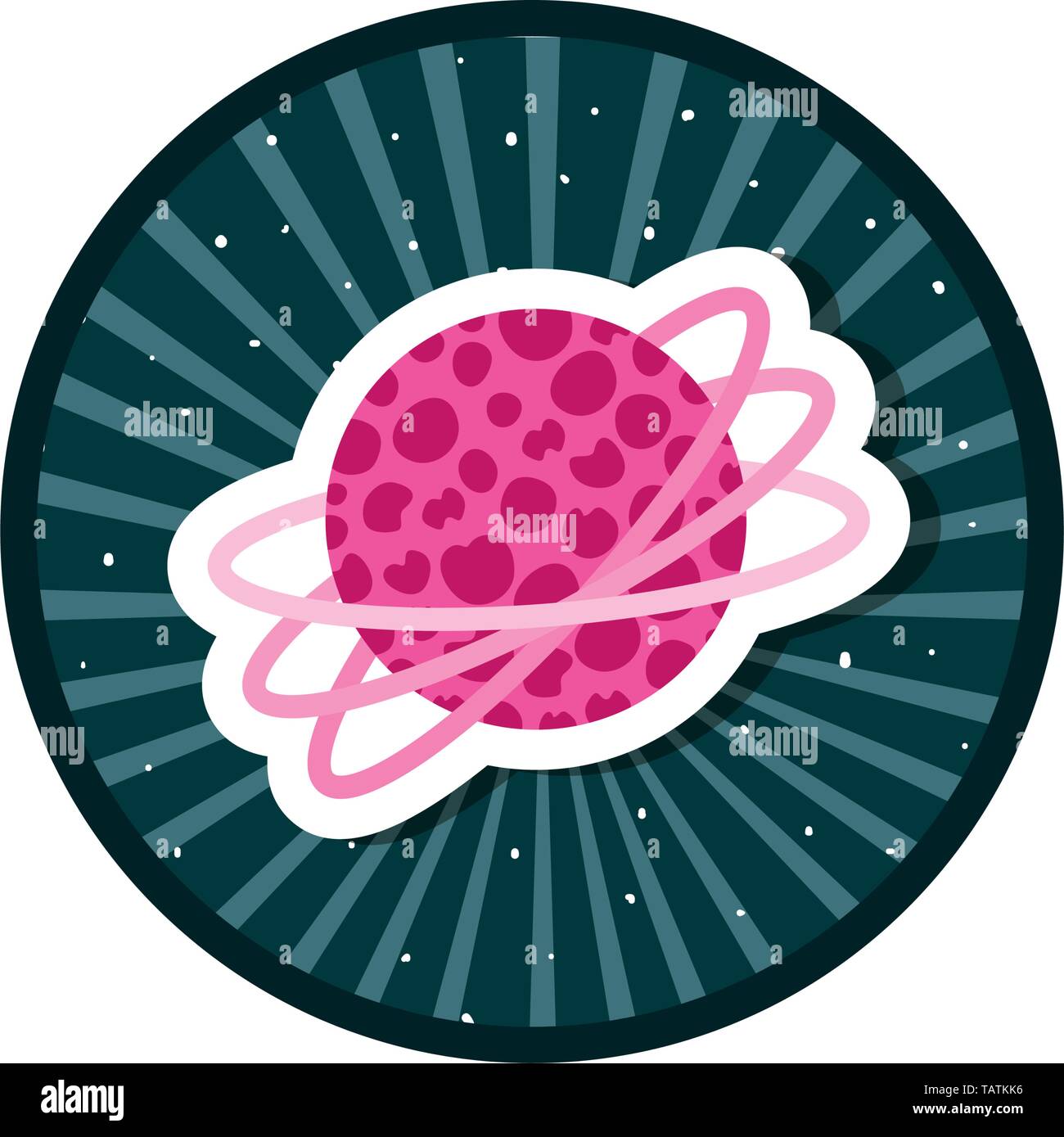 frame with planet of the solar system Stock Vector Image & Art - Alamy