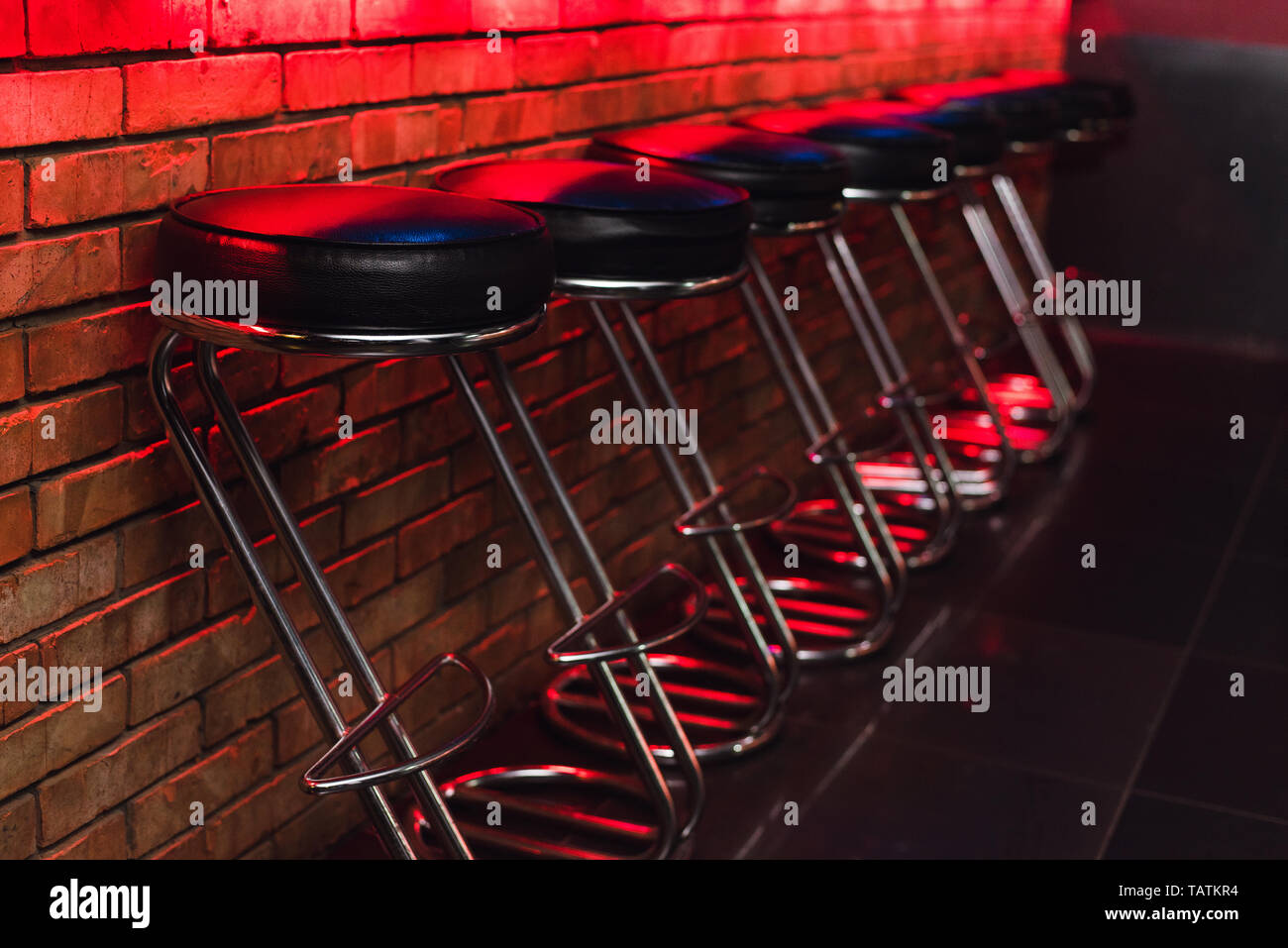 Stools diner counter hi-res stock photography and images - Alamy