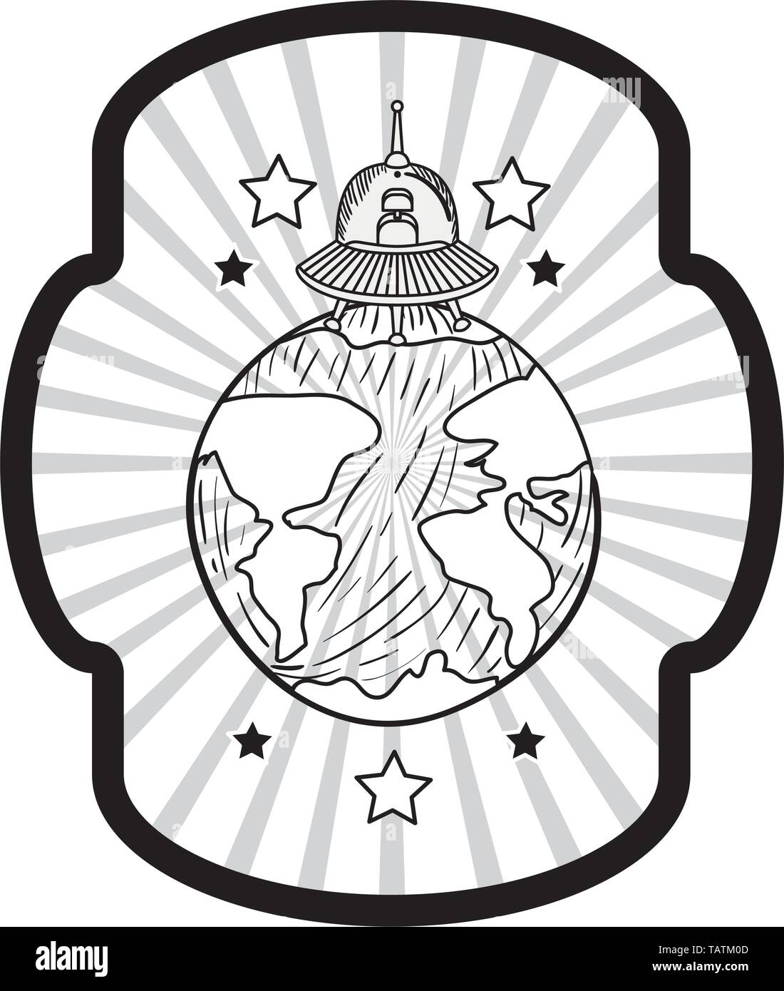 frame with planet earth icon Stock Vector Image & Art - Alamy