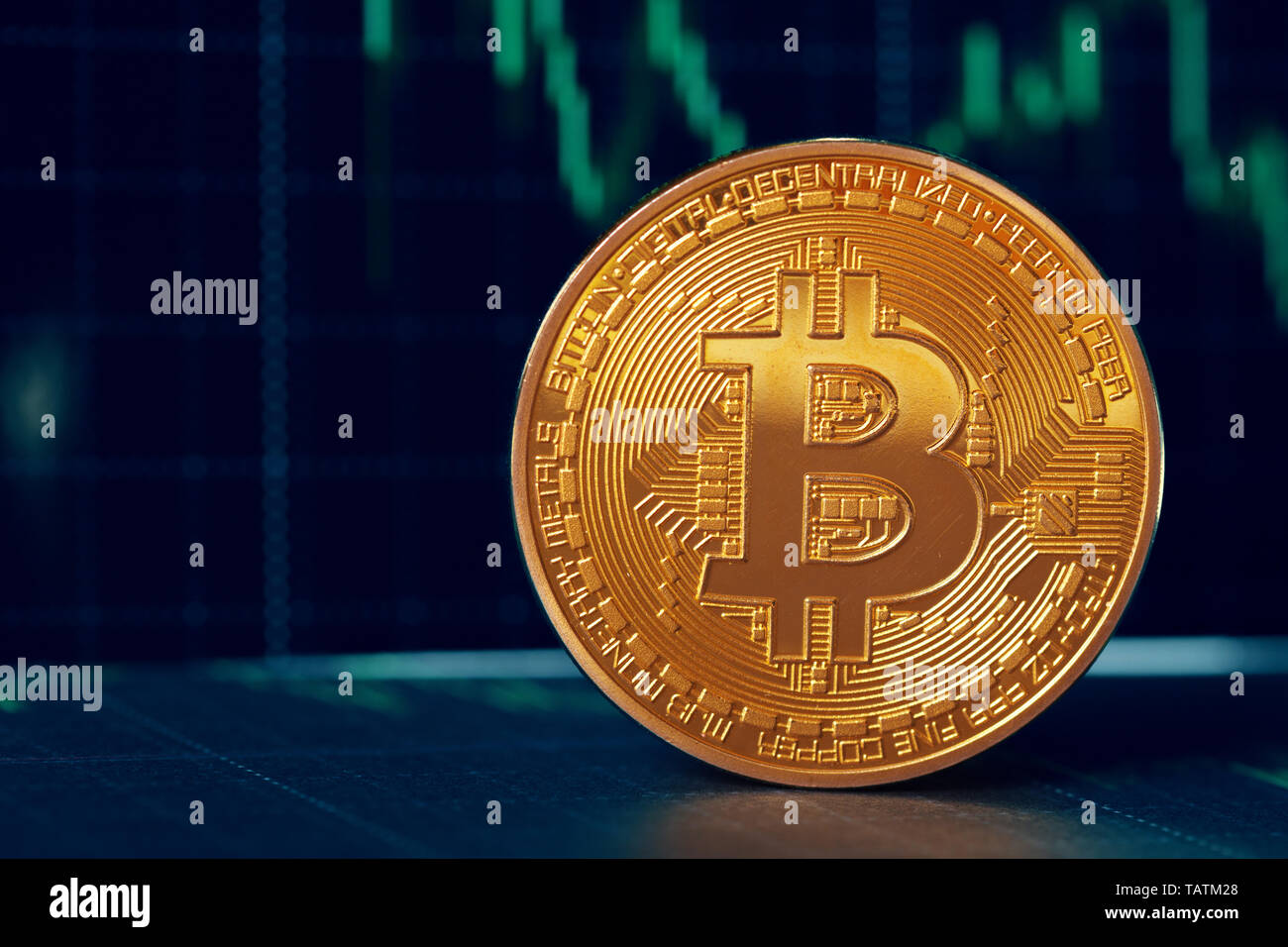 bitcoin and chart Stock Photo - Alamy