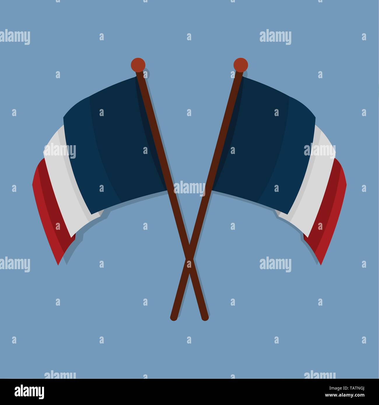 two france flags vector symbol illustration Stock Vector Image & Art ...