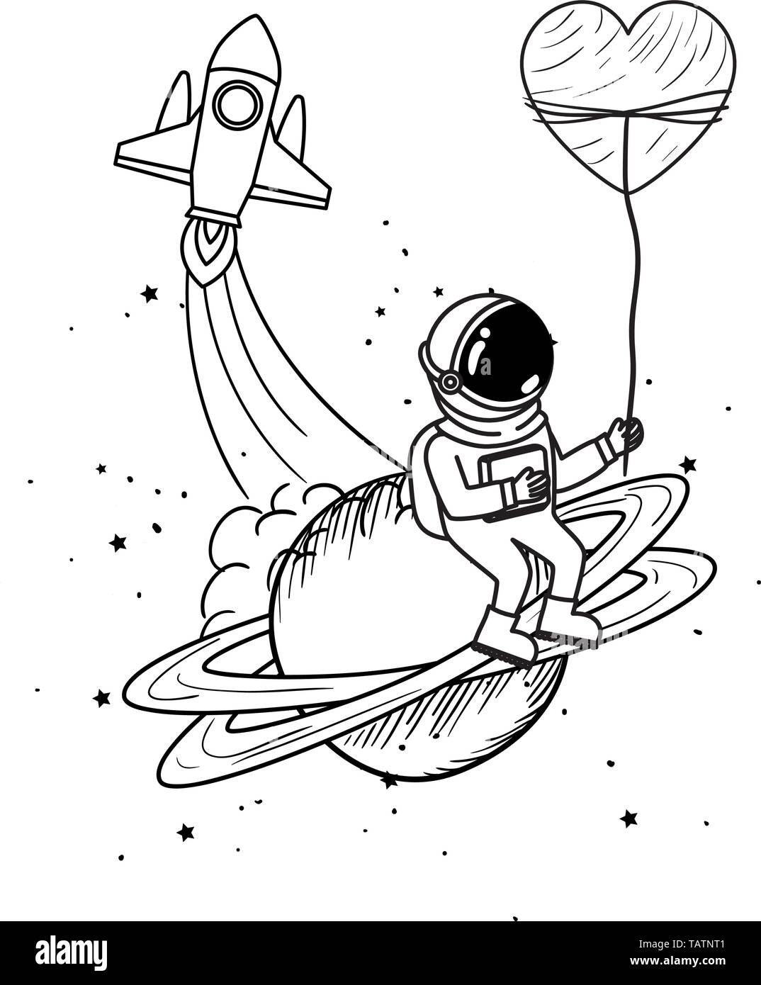 Detailed Drawings Of Astronauts