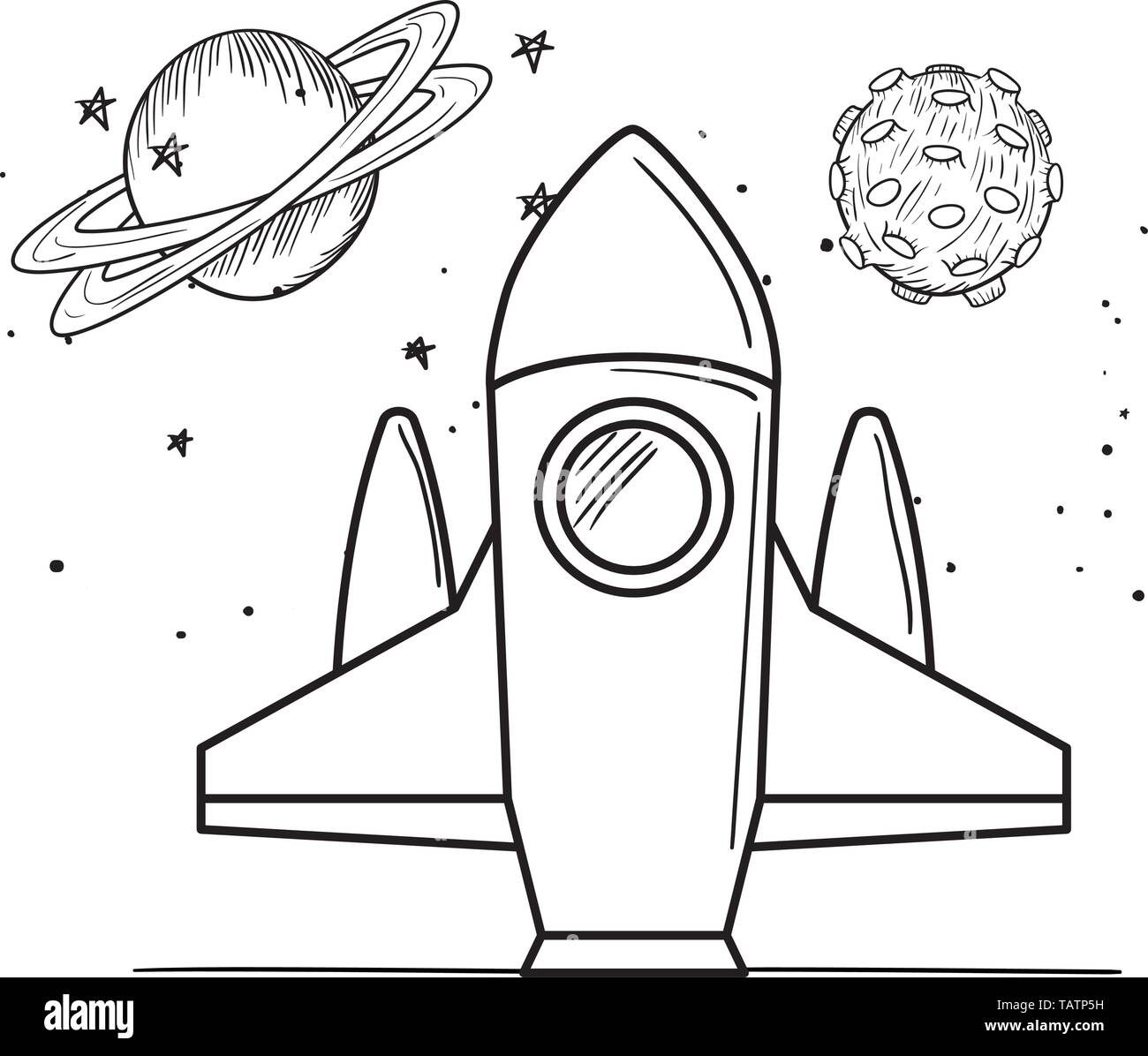 Solar System Planets Orbit Black and White Stock Photos & Images - Alamy