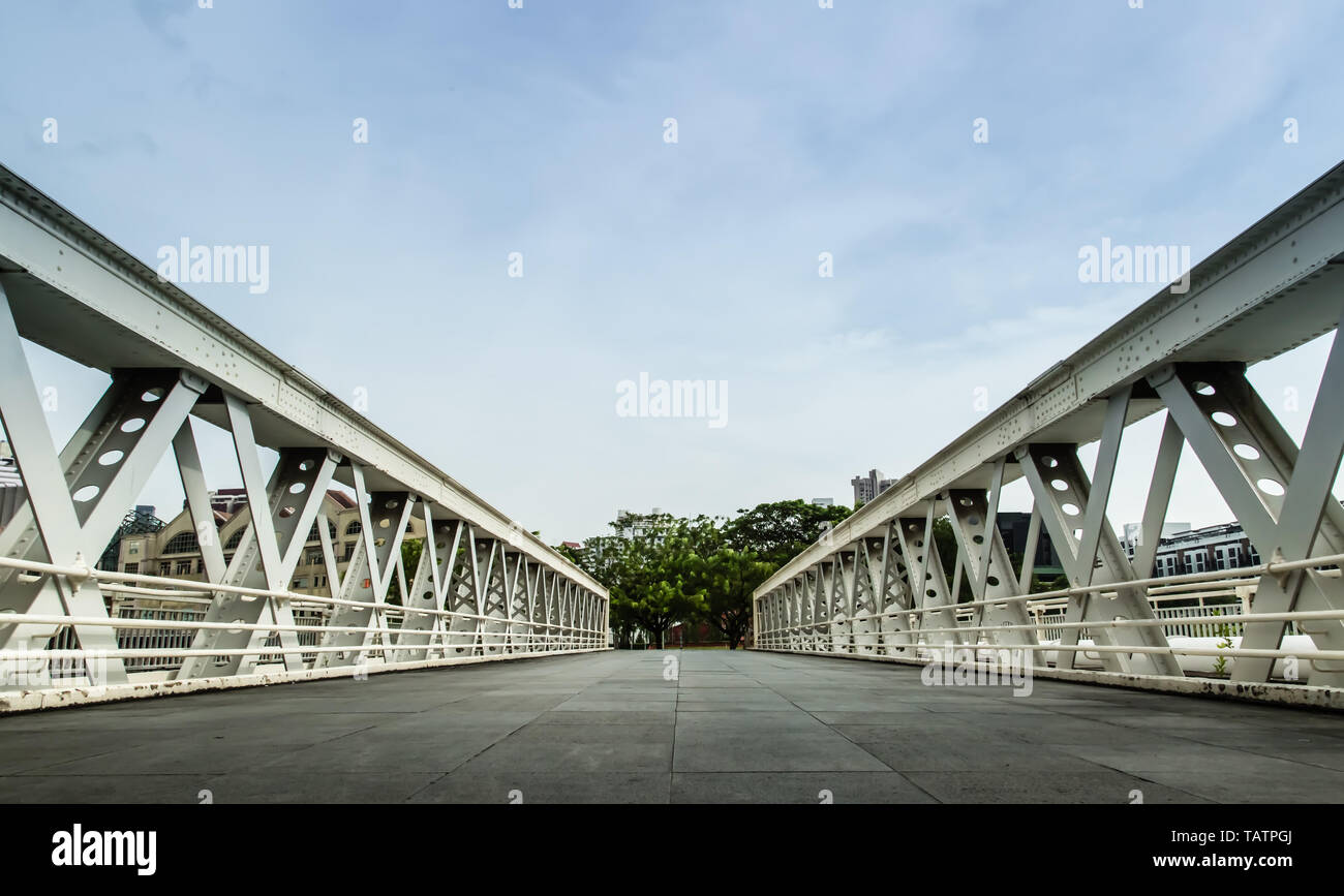 Old metal bridge perspective hi-res stock photography and images - Alamy