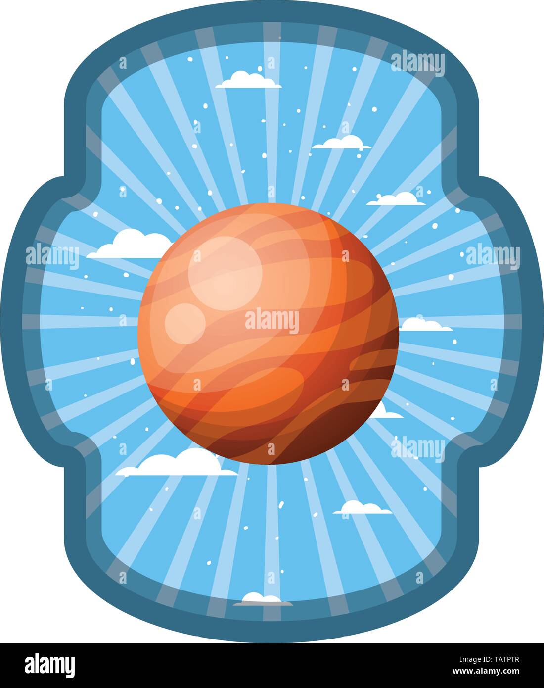 frame with planet of the solar system Stock Vector Image & Art - Alamy