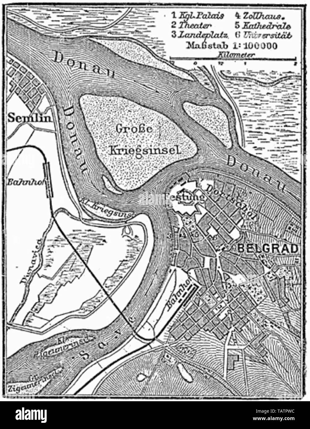 Vintage Belgrade Map High Resolution Stock Photography and Images - Alamy