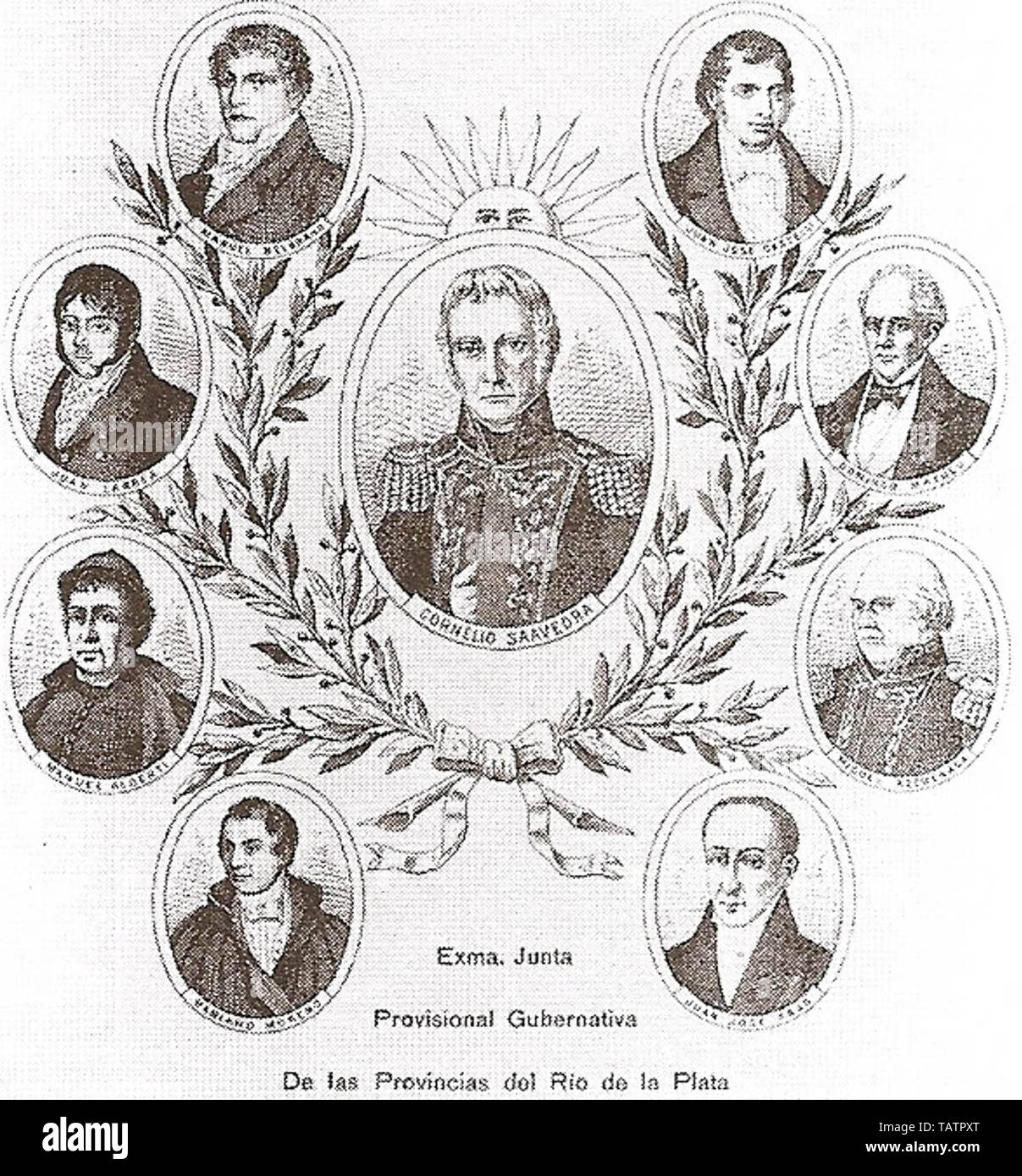 Members of the Primera Junta Stock Photo - Alamy