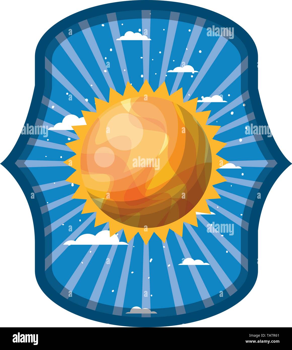 frame with planet of the solar system Stock Vector Image & Art - Alamy