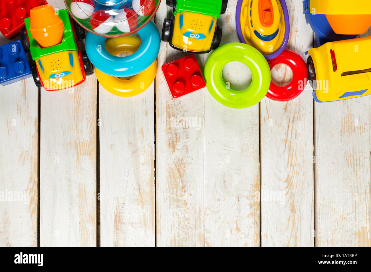 Set of children toys Stock Photo - Alamy