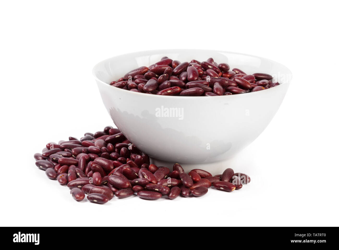 Red bean isolated on white background Stock Photo - Alamy