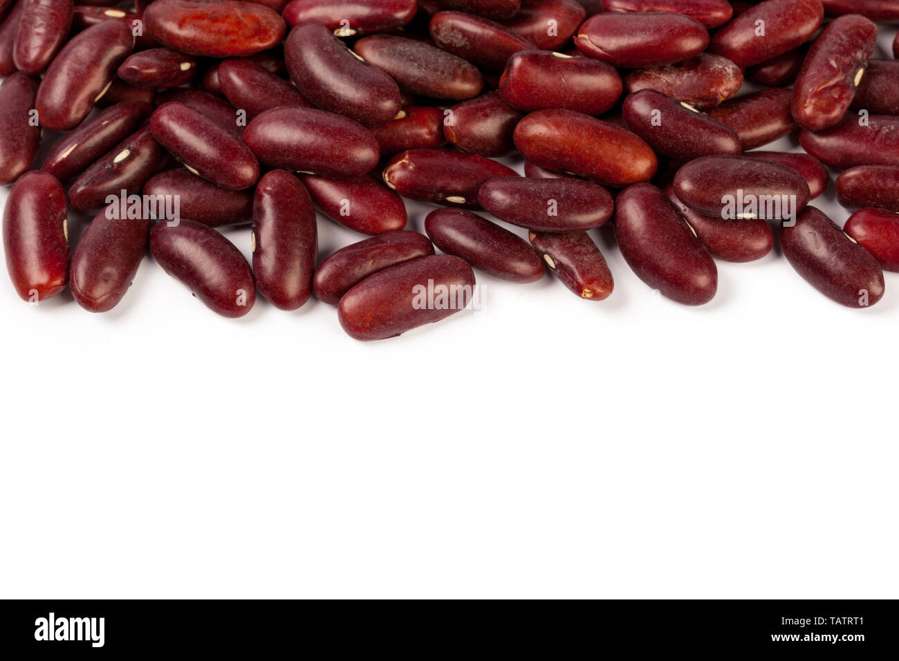 Red bean isolated on white background Stock Photo - Alamy
