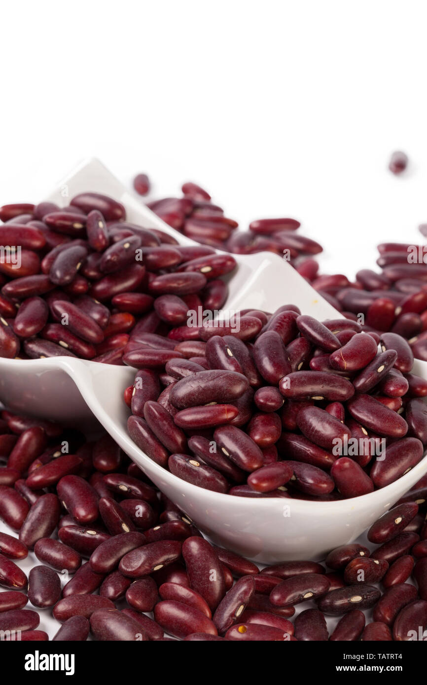 Red bean isolated on white background Stock Photo - Alamy