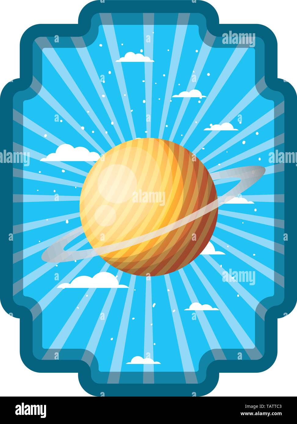 frame with planet of the solar system Stock Vector Image & Art - Alamy
