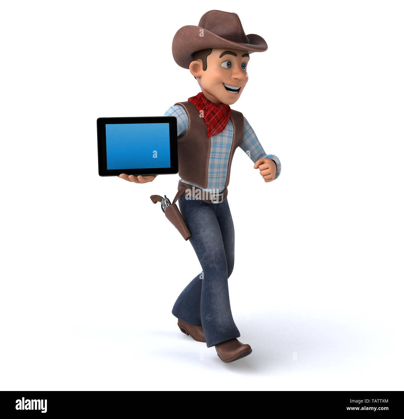 Computer cowboy Cut Out Stock Images & Pictures - Alamy