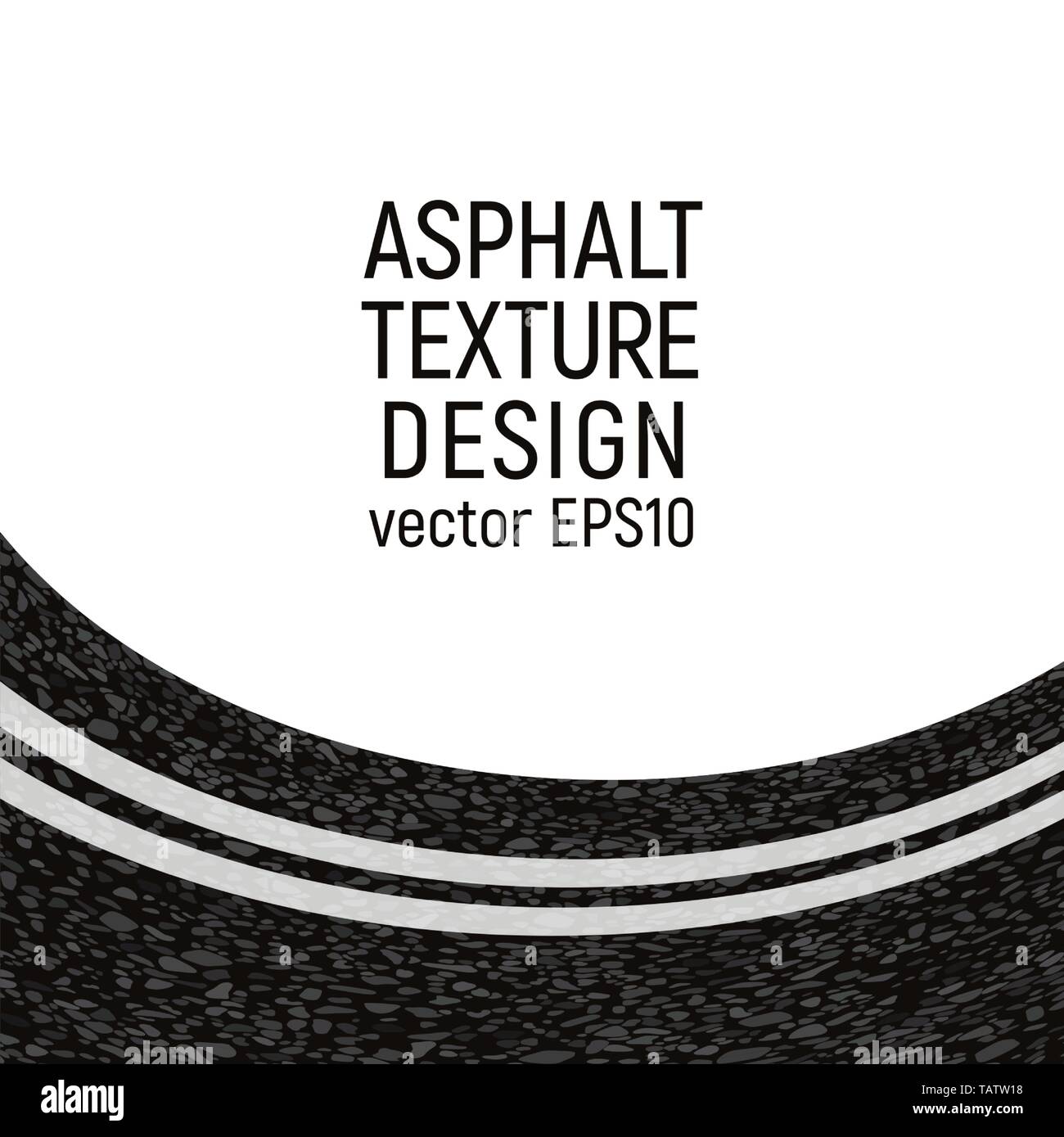 Asphalt card template. Vector illustration. Road banner Stock Vector ...