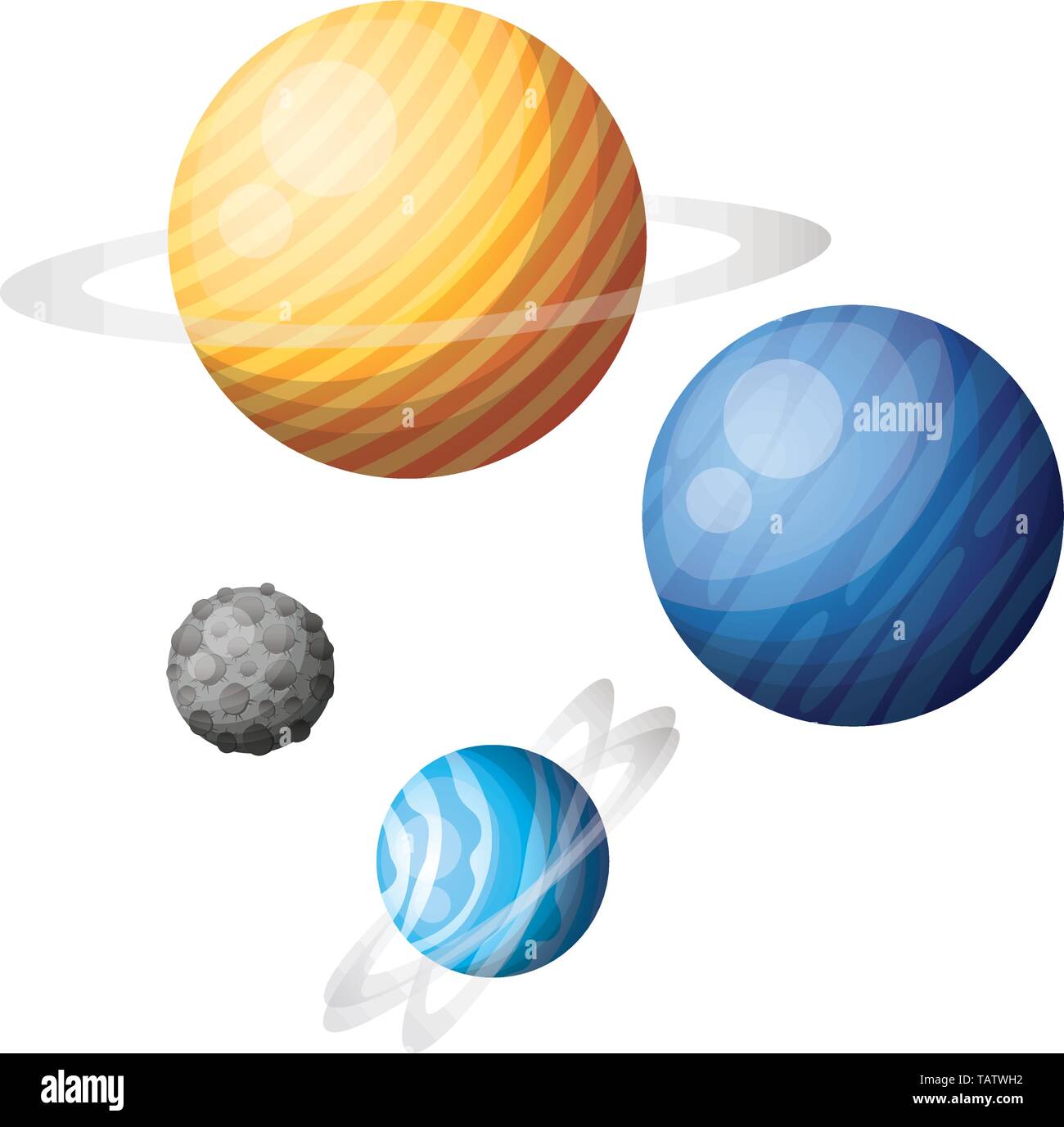 planets of the solar system isolated icon Stock Vector Image & Art - Alamy