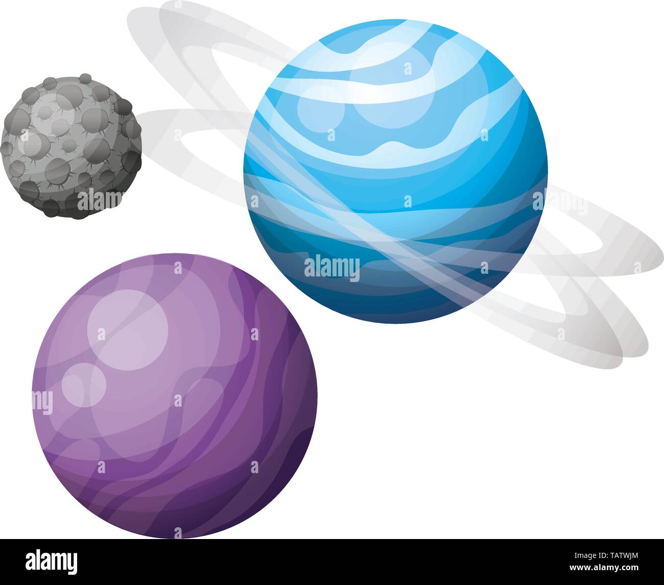 planets of the solar system isolated icon Stock Vector Image & Art - Alamy
