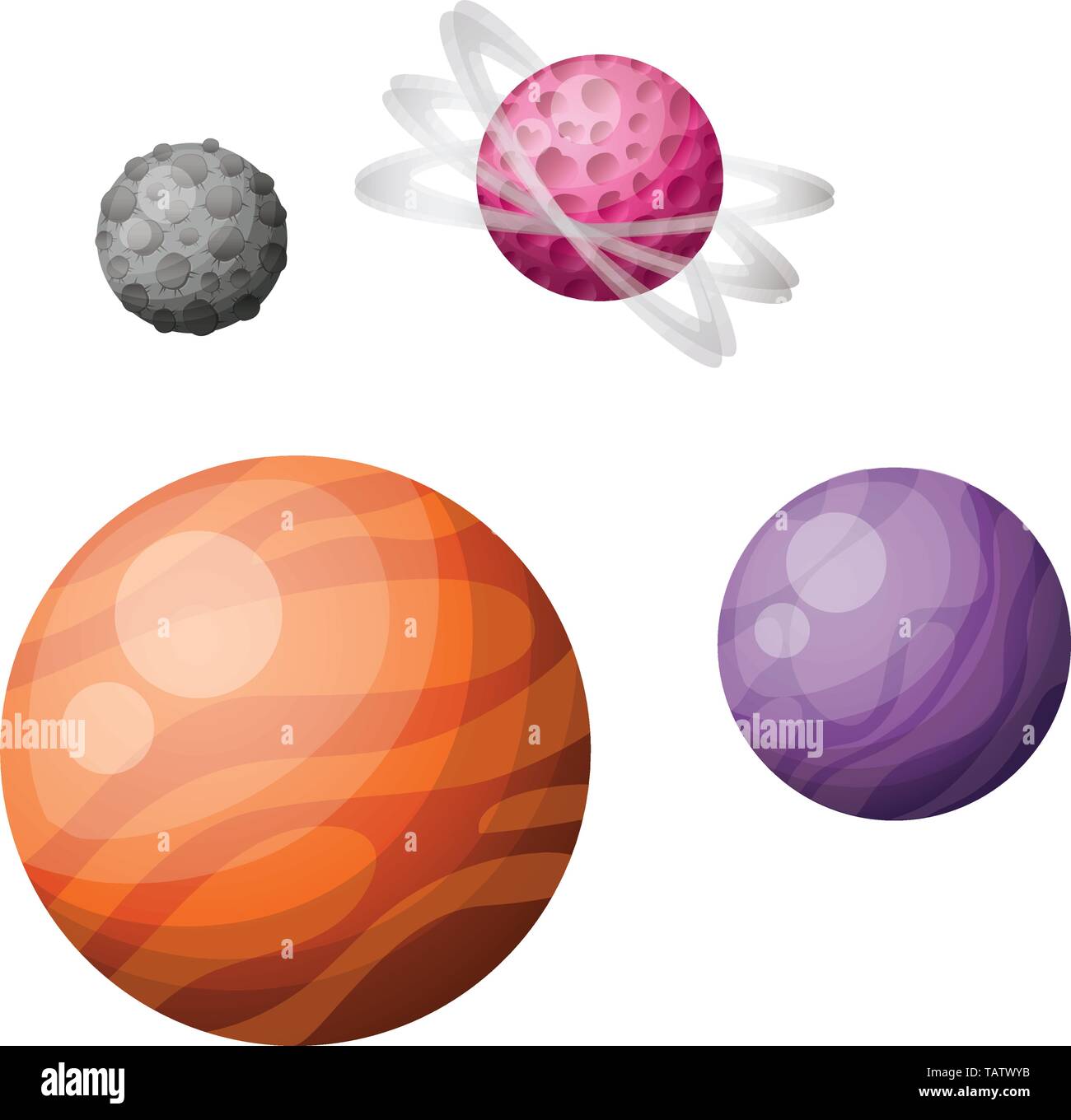 planets of the solar system isolated icon Stock Vector Image & Art - Alamy