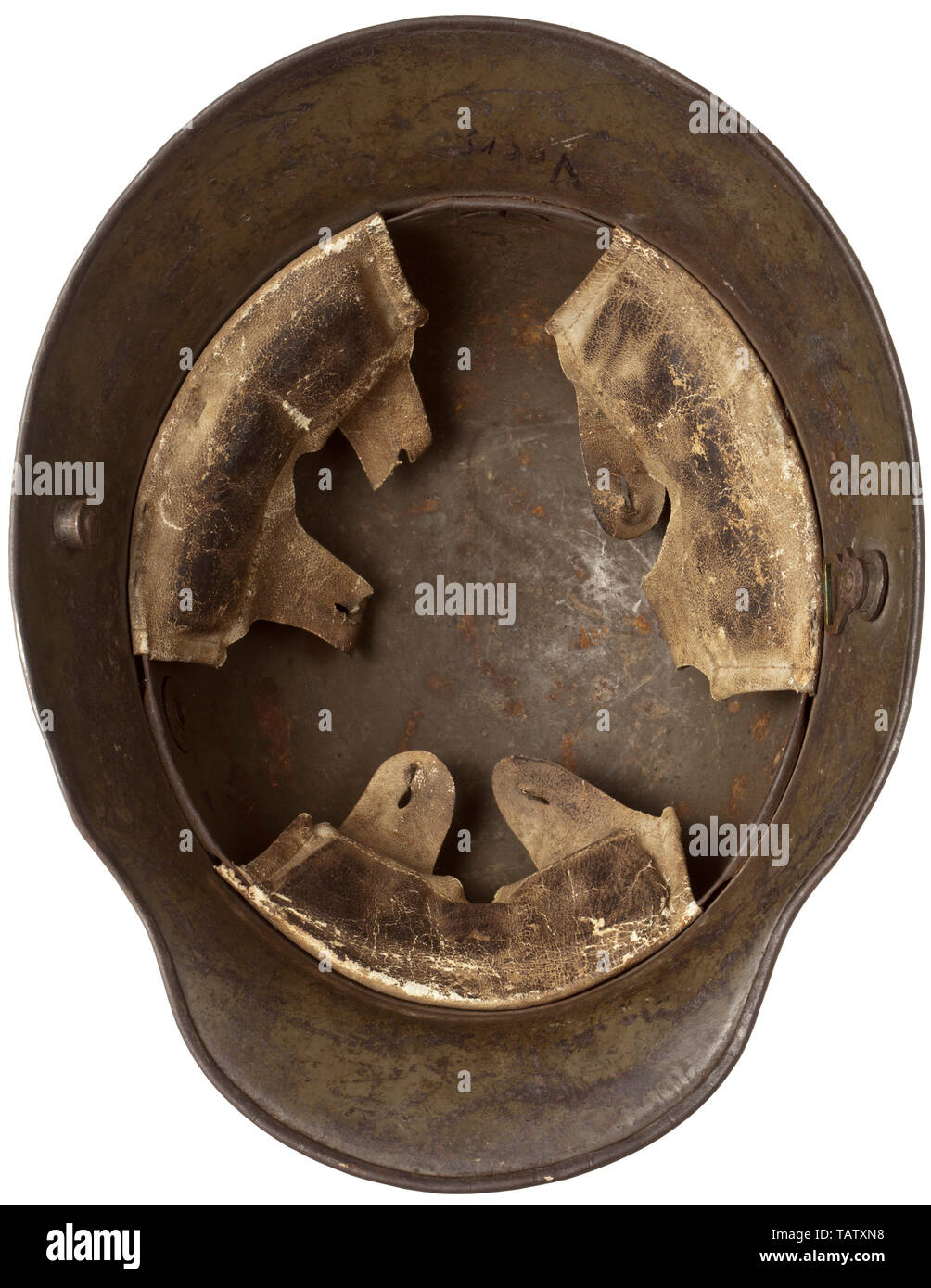 Body armour, helmets, German steel helmet M16, interior, Editorial-Use ...