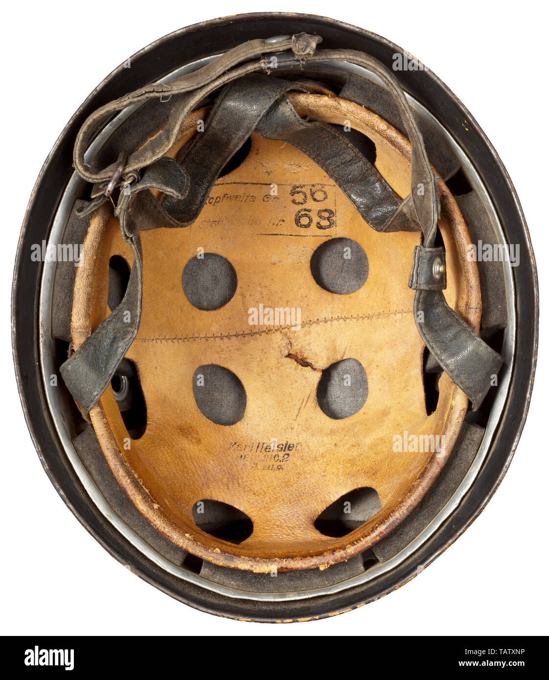 Body armour, helmets, German steel helmet M38 for paratroopers, in ...