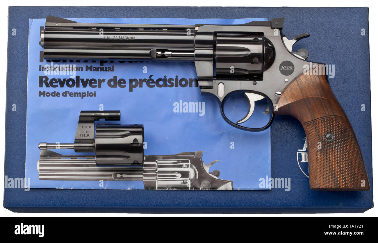 A sport Korth revolver, of 31 series, with interchangeable cylinder, in ...