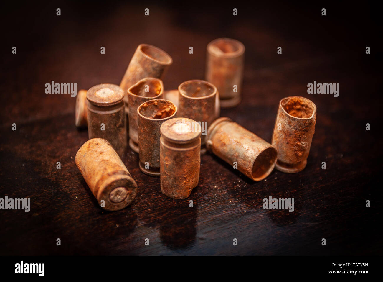 Old ammo shell casing hi-res stock photography and images - Alamy