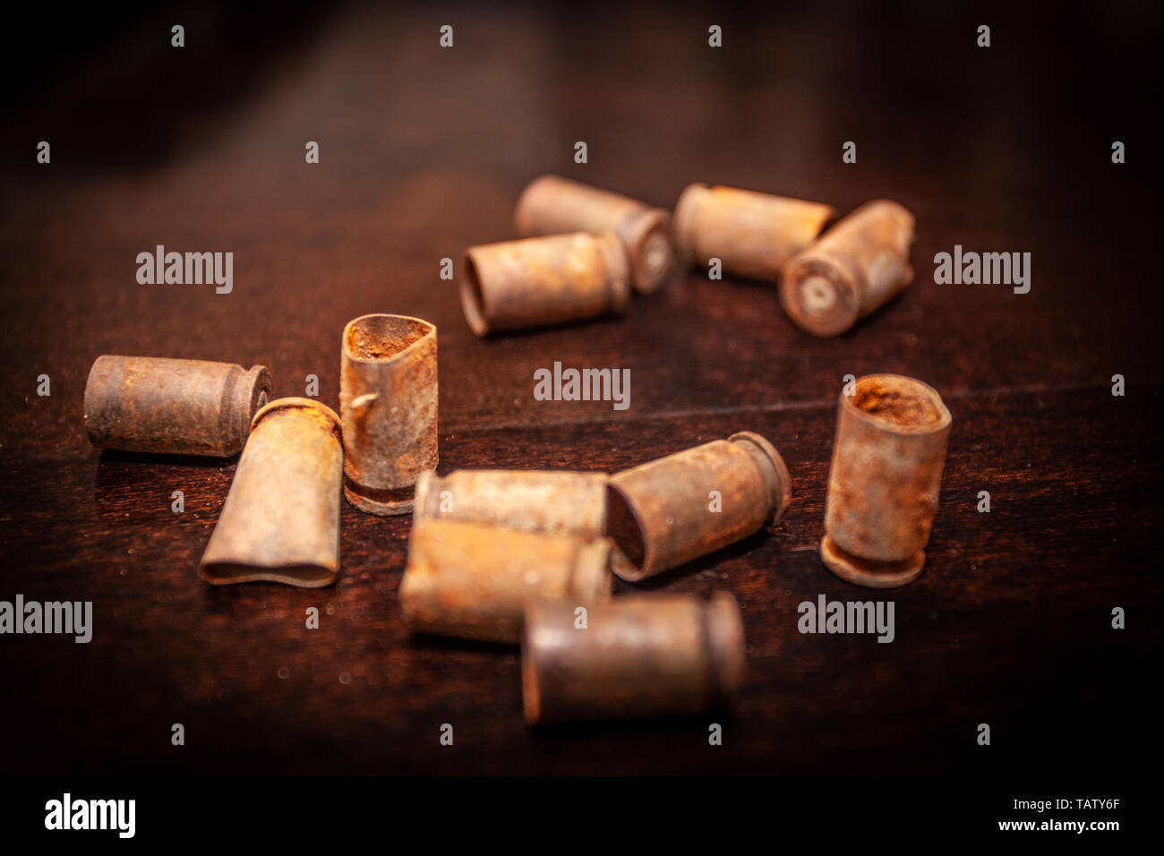 Old ammo shell casing hi-res stock photography and images - Alamy