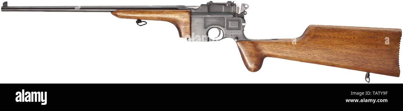 A Mauser "Small Ring Hammer Carbine", Cal. 7.63 mm, no. 071. Mirror ...