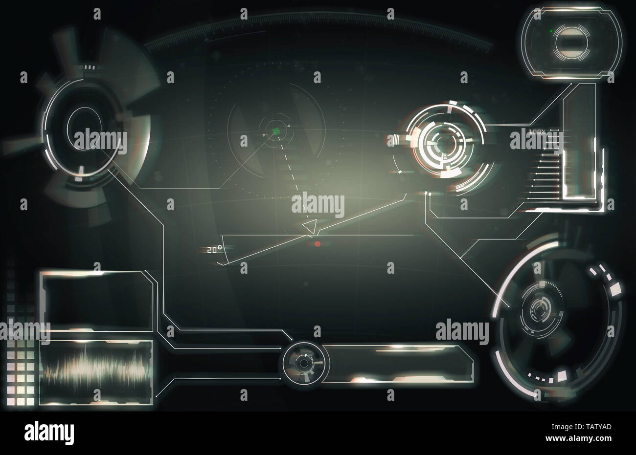 Elements for HUD interface. Technology background.Futuristic user ...