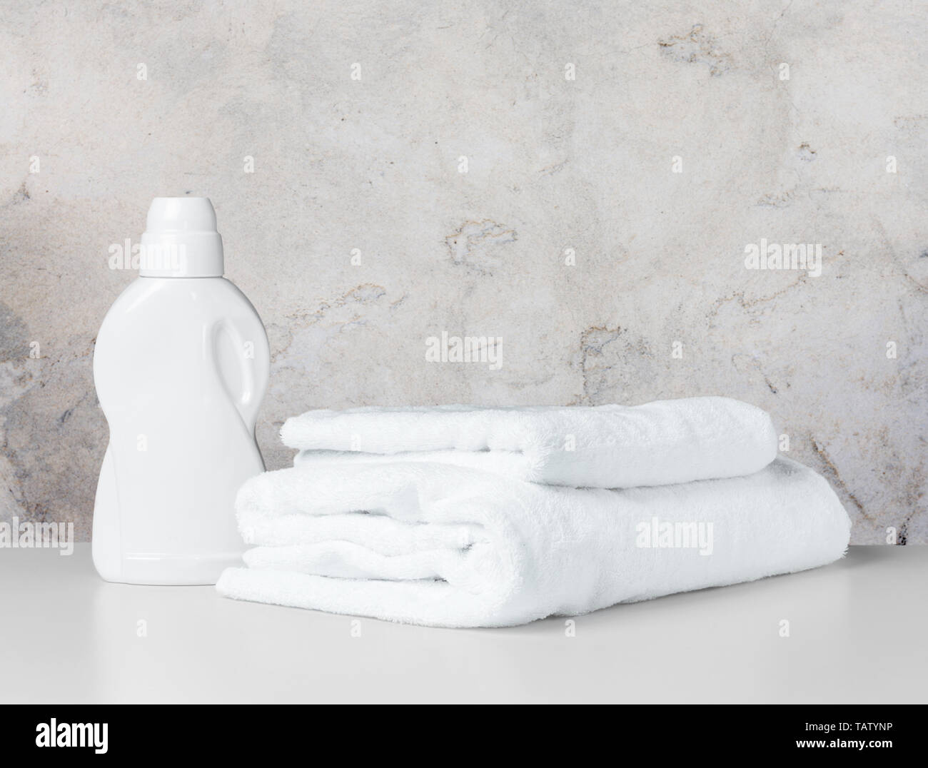 towel on the table Stock Photo - Alamy