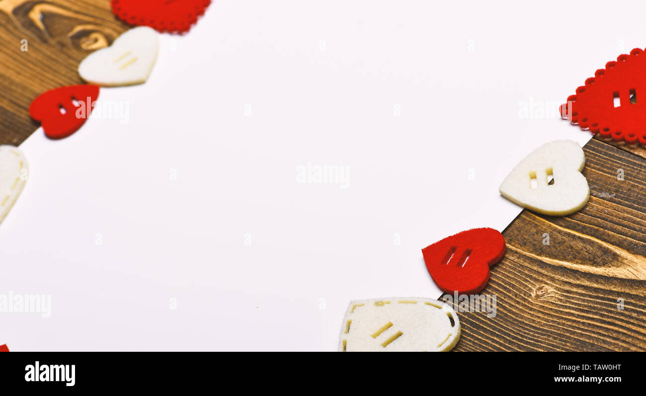 Traditional attributes of valentines day. Lovely background. Valentines ...