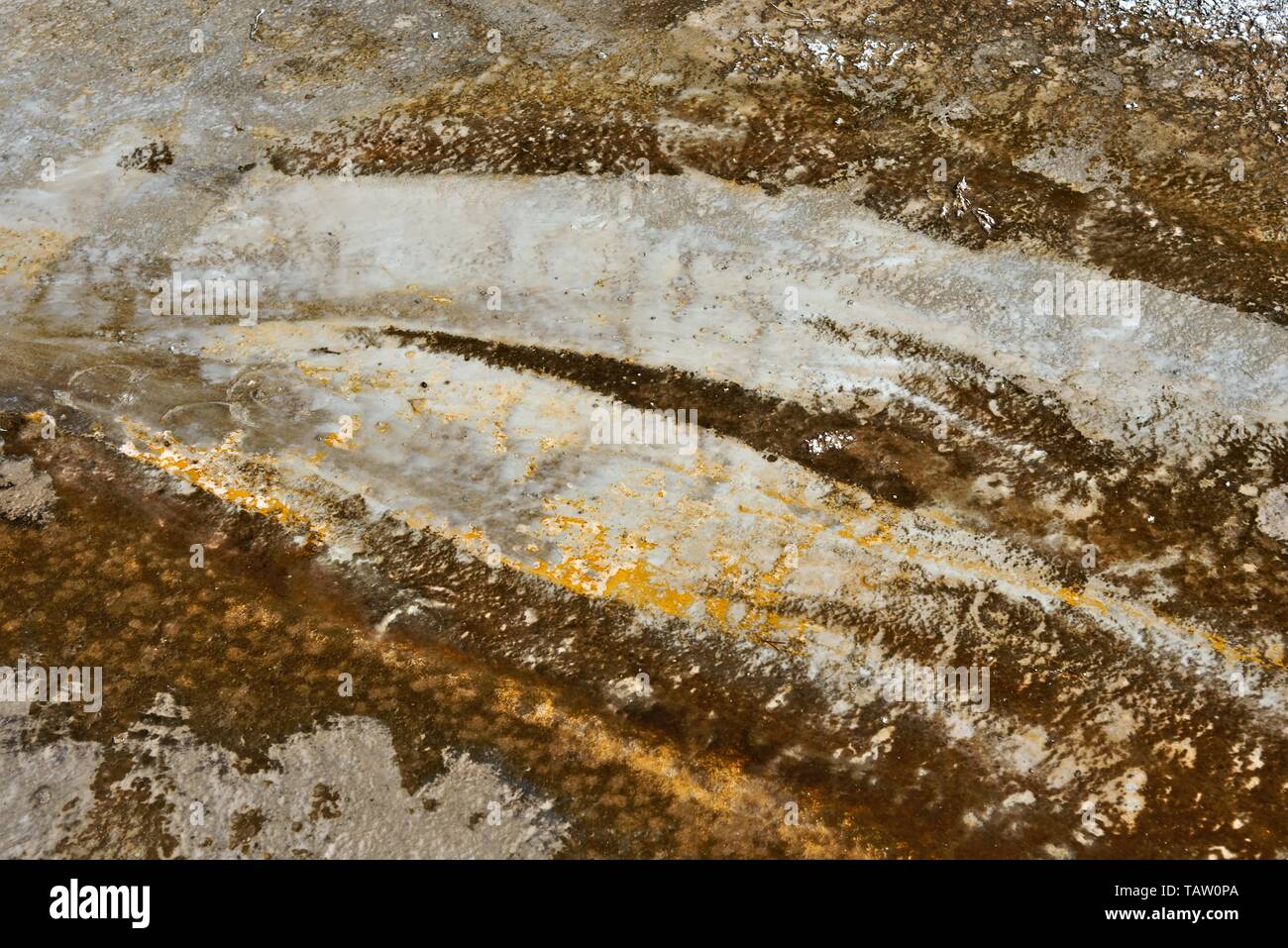Volcanic stream bottom Stock Photo - Alamy
