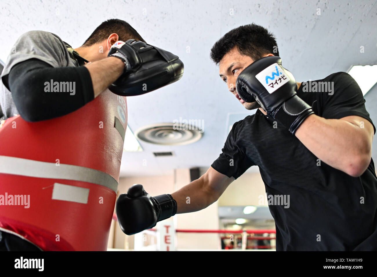 Tokyo, Japan. 23rd May, 2019. (R-L) Ryota Murata, Carlos Linares Boxing ...