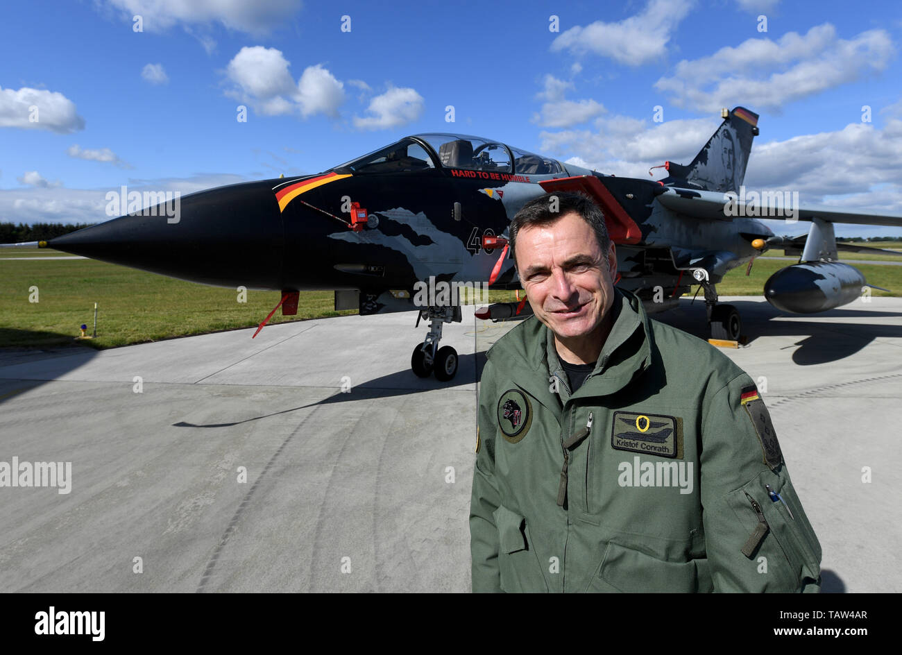 Jagel, Germany. 28th May, 2019. Kristof Conrath, Commodore of the ...